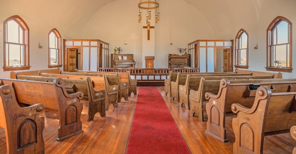 Church Renovation Before & After | Stained Glass & Pews